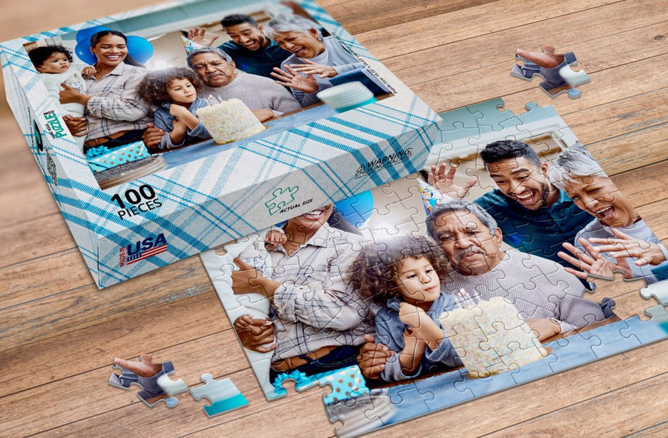 100 Piece Custom Photo Puzzle - Personalized Jigsaw Puzzle