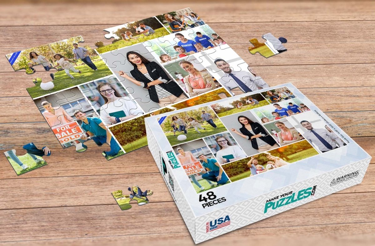 48 Piece Photo Collage Puzzle - Personalized Puzzles