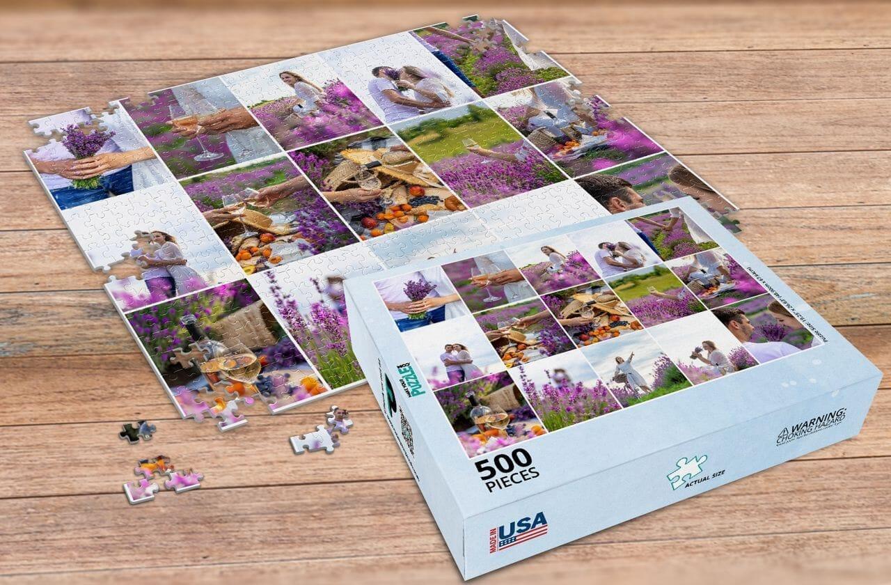 Photo Collage Puzzle 500 Pieces: Photo Jigsaw Puzzles